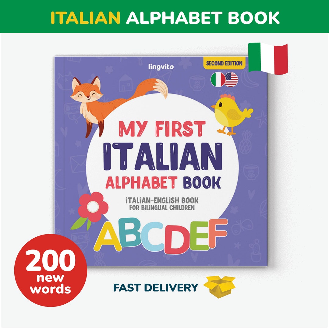 Italian Alphabet Book First Teach Italian Words Bilingual Education ...