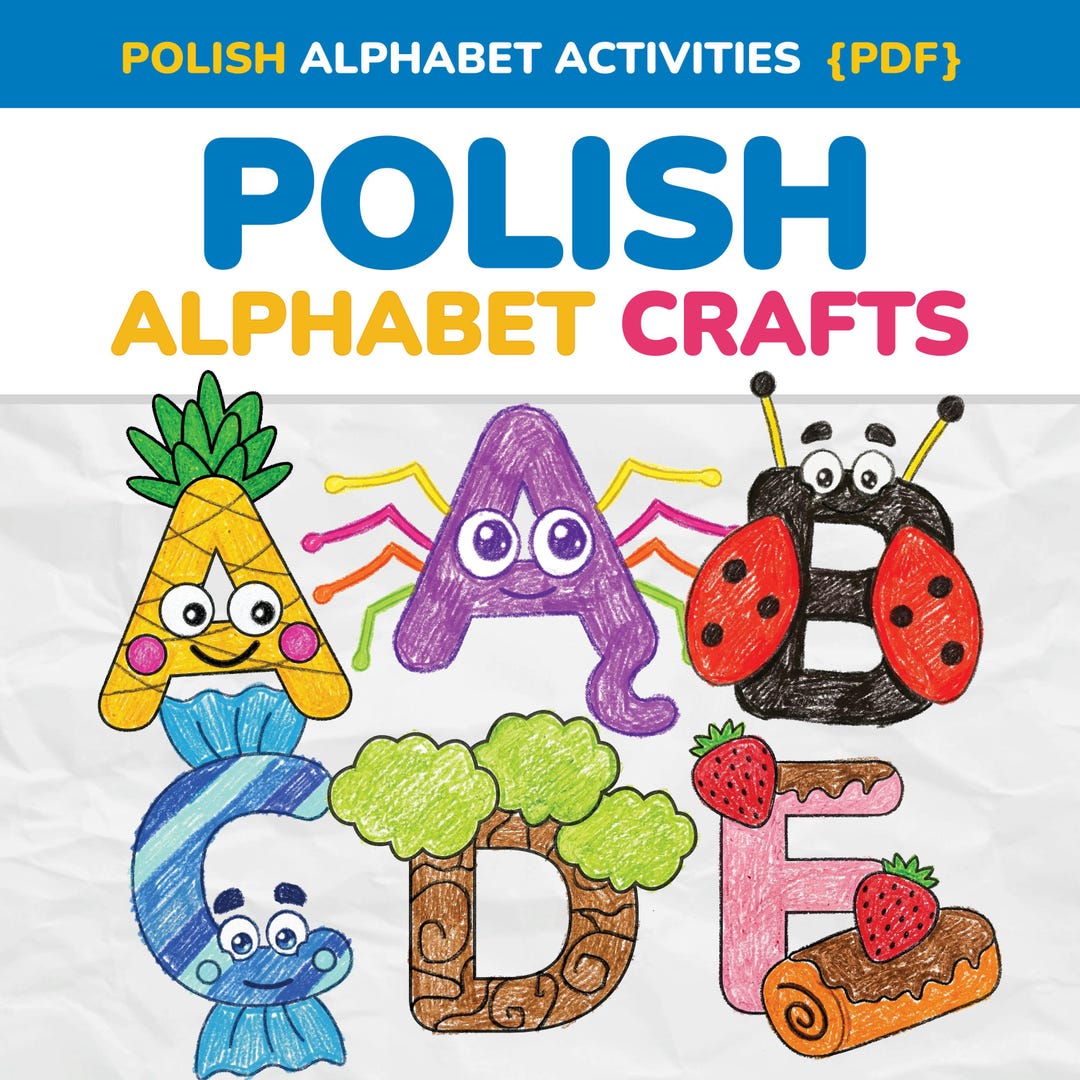 Polish Alphabet Crafts Letters Tracing Polish Printable Polish Alphabet ...