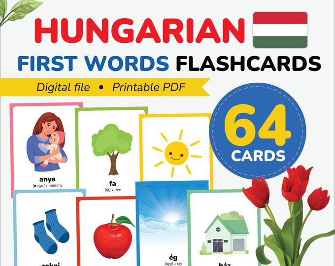 HUNGARIAN Alphabet CHART With Words and English Translations Printable ...