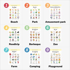 French Summer Scavenger Hunt Game Learn French Kids French Education ...