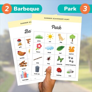 Summer Scavenger Hunt Game Outdoor Treasure Hunt Printable Scavenger ...