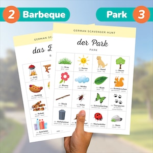 German Summer Scavenger Hunt Game Learn German Kids German Education ...