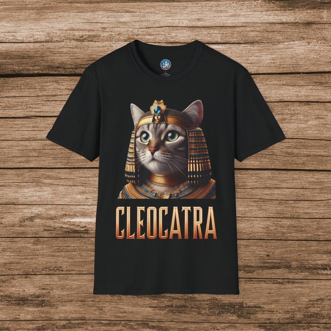 Cleocatra Tee Feline Elegance, Cleopatra-inspired Cat Design, Unisex - Etsy