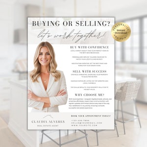Buying or Selling Flyer,buying or Selling Real Estate, Realtor Flyer ...