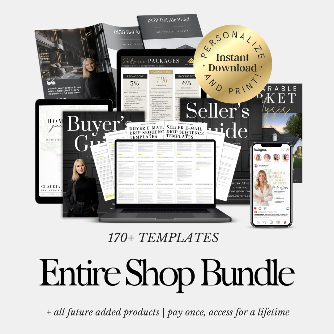 Real Estate Farming Bundle, Real Estate Presentation Bundle, Realtor ...
