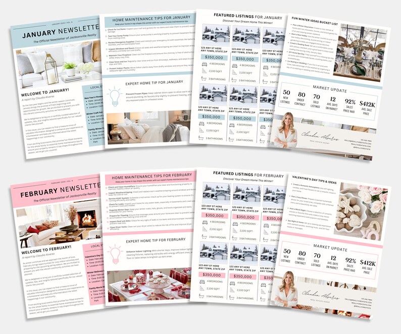 Real Estate Newsletter Bundle, Real Estate Newsletter 2024, Real Estate ...