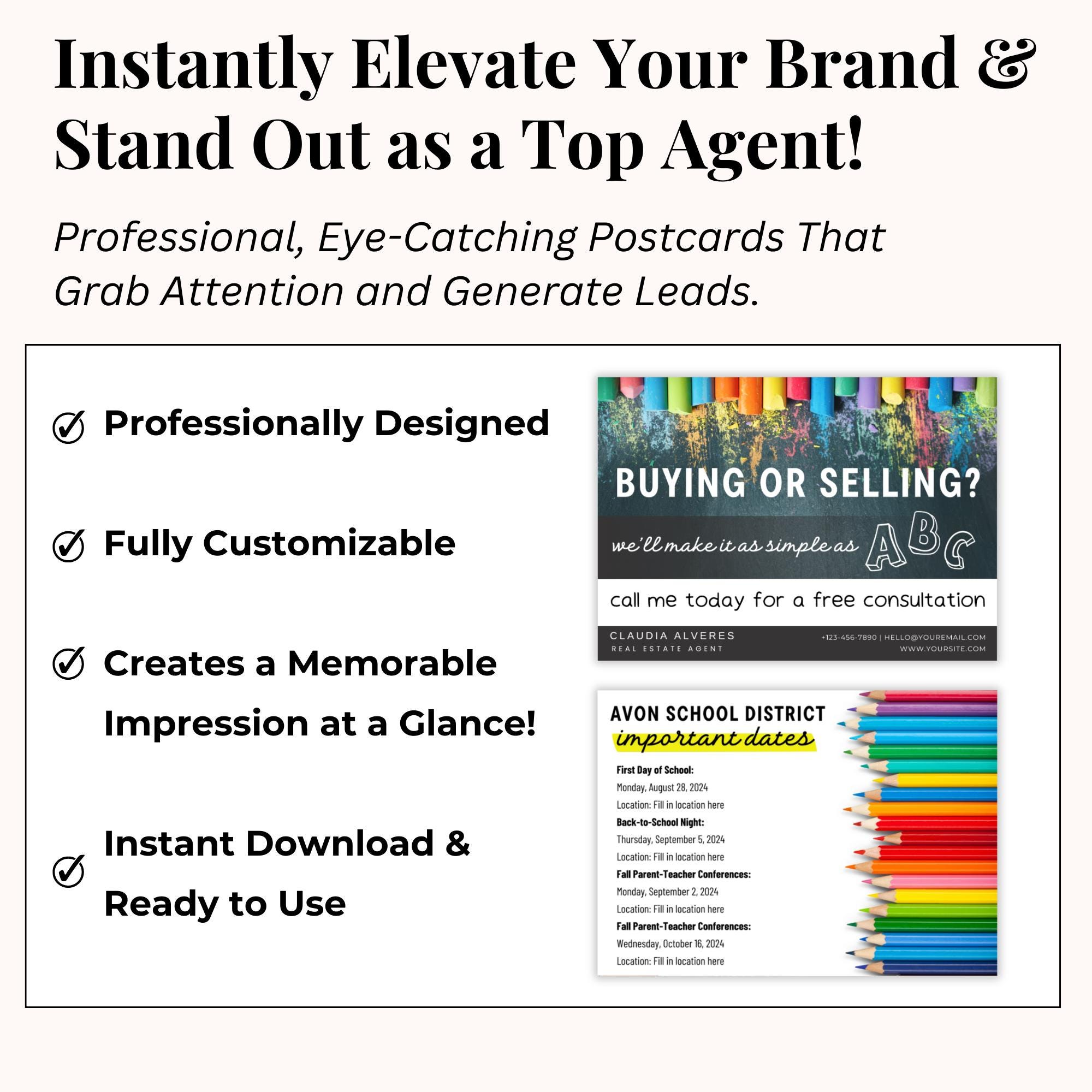 Back to School Real Estate Marketing, Back to School Real Estate Pop By ...