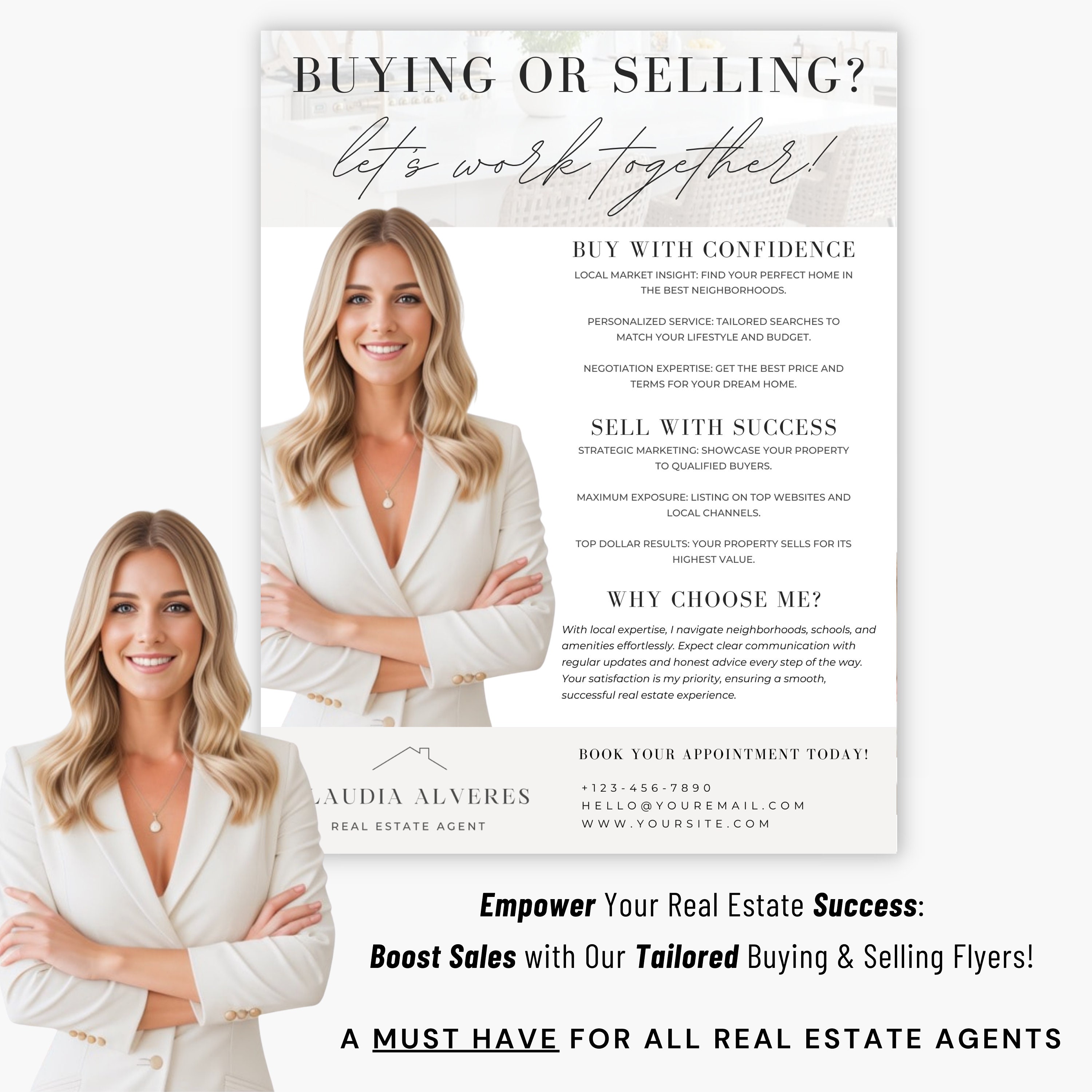 Buying or Selling Flyer,buying or Selling Real Estate, Realtor Flyer ...