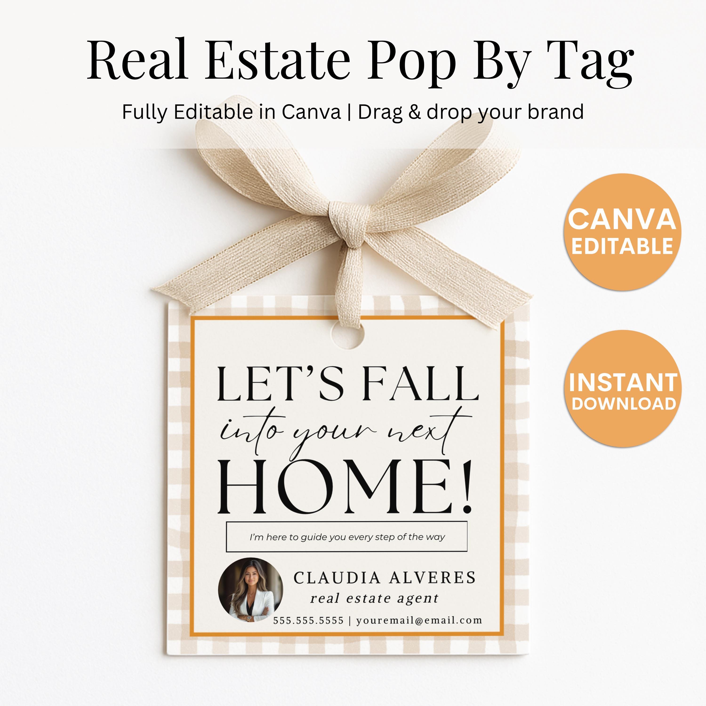 Editable Fall Pop by Tag for Real Estate Agents Canva Realtor Marketing ...