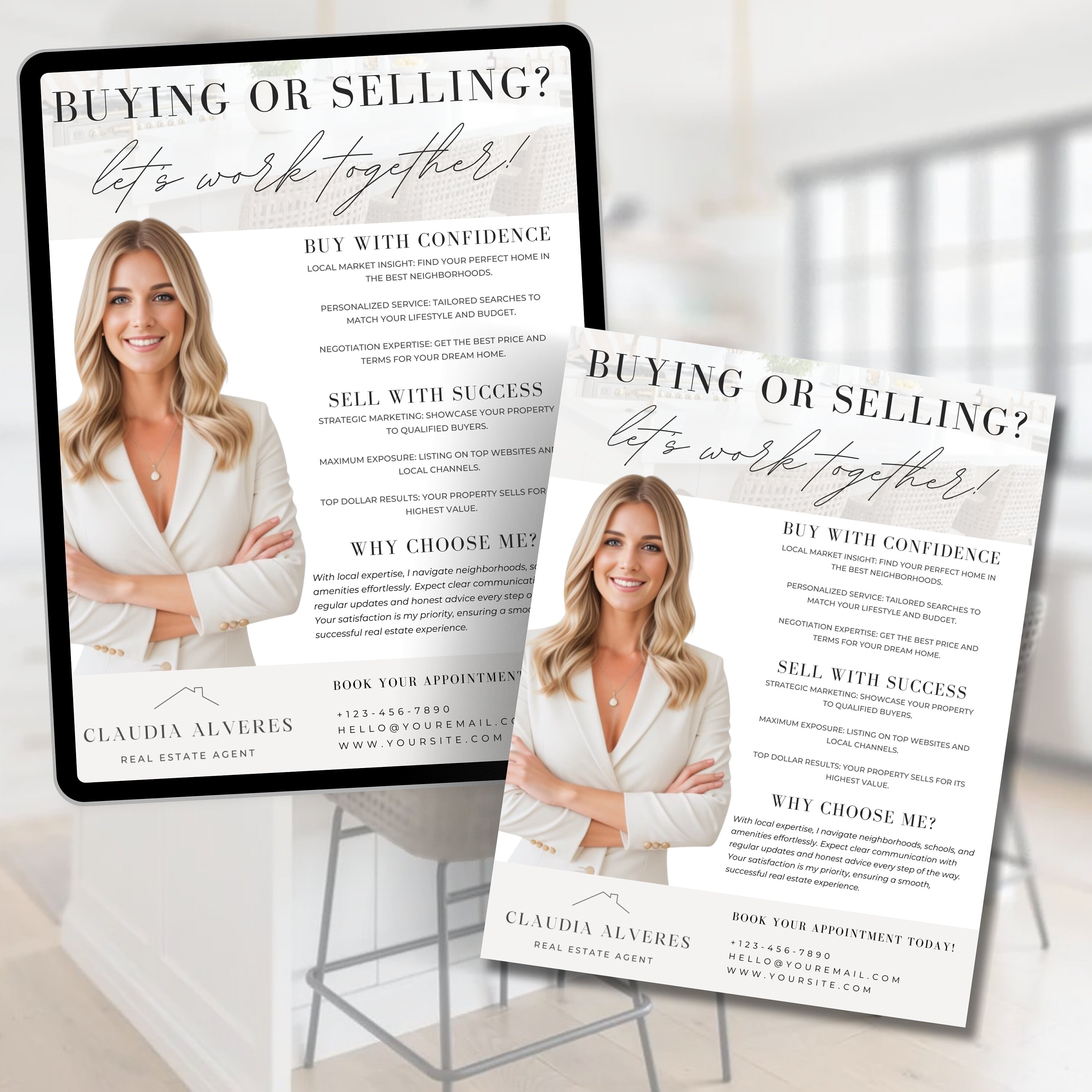 Buying or Selling Flyer,buying or Selling Real Estate, Realtor Flyer ...