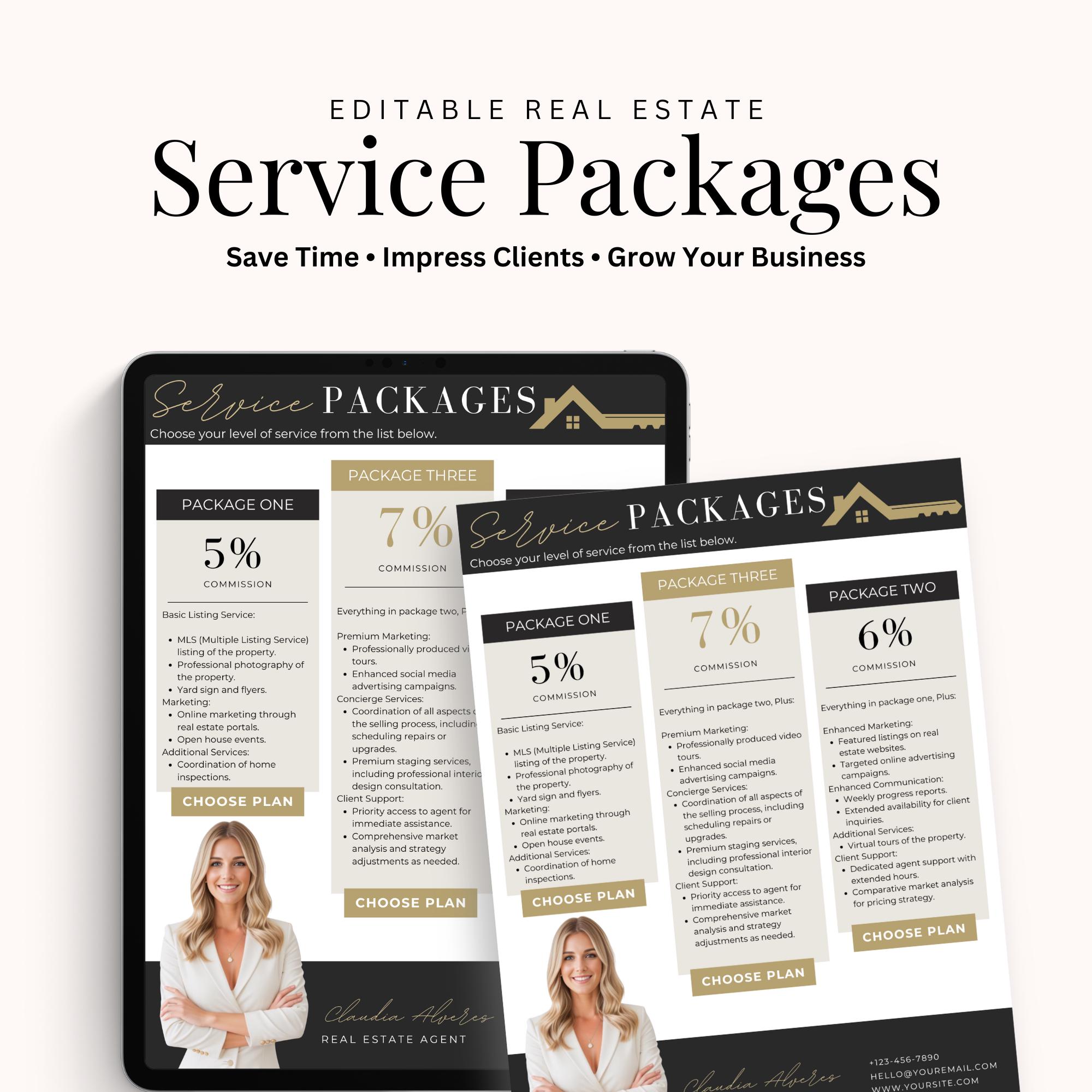 Real Estate Commission Template, Canva Editable (digital Download) - Etsy