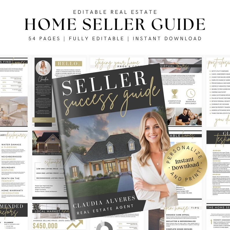 Listing Presentation for Real Estate, Seller Real Estate Checklist ...