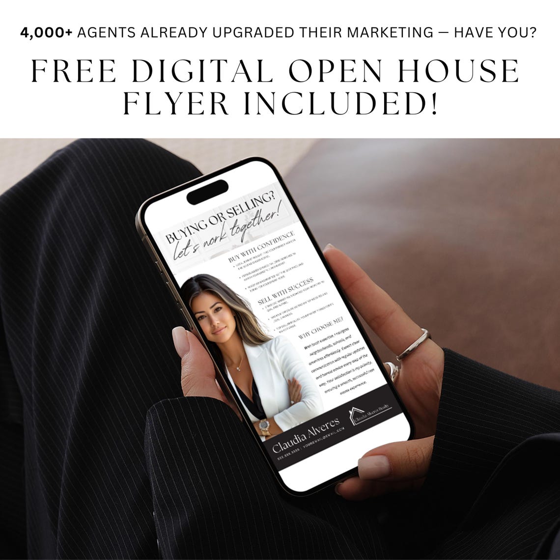 Real Estate Flyer Template for Agents Editable in Canva Buying or ...
