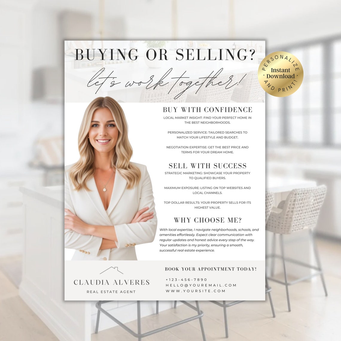 Buying or Selling Flyer,buying or Selling Real Estate, Realtor Flyer ...