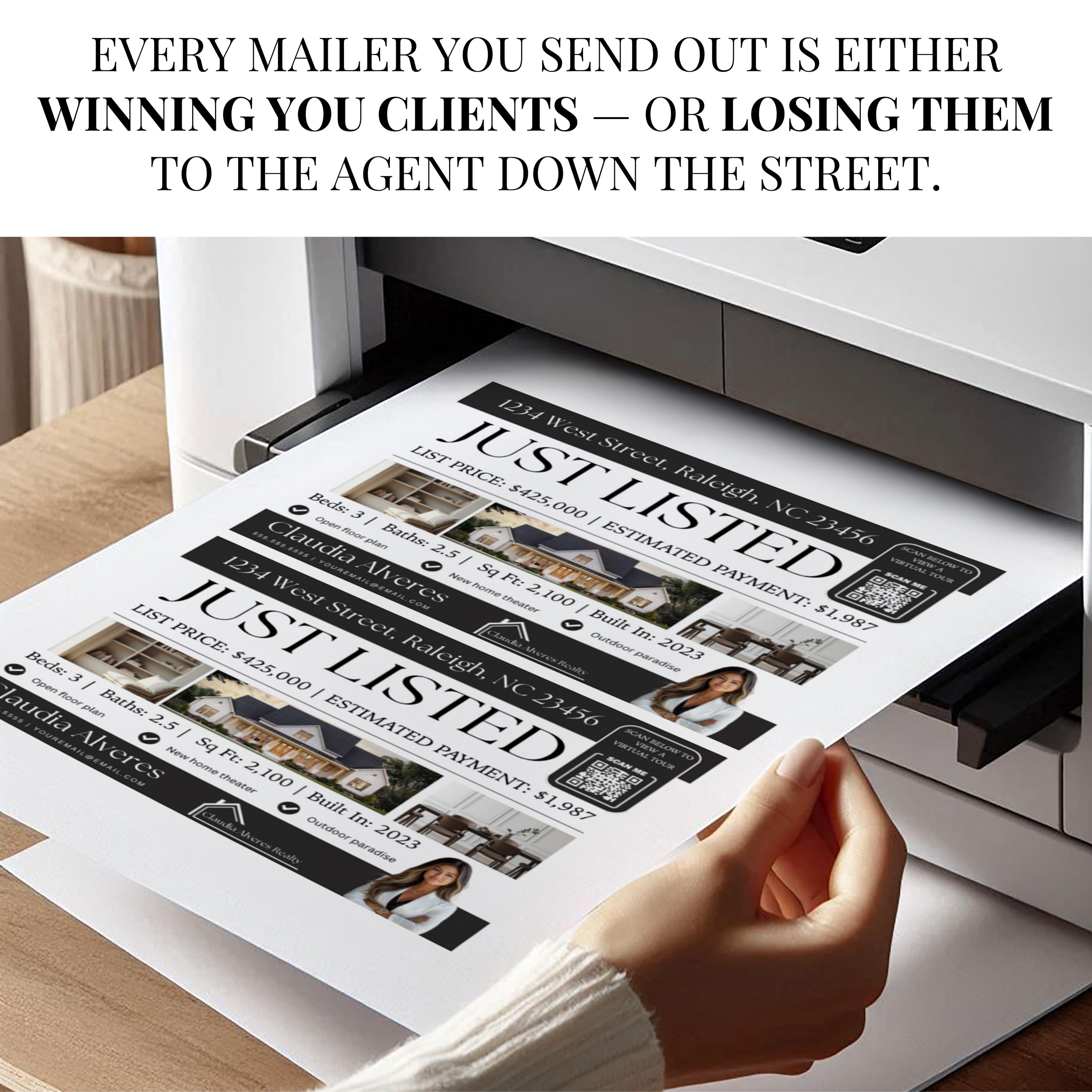 Just Sold Real Estate Postcard Template Editable in Canva Modern ...