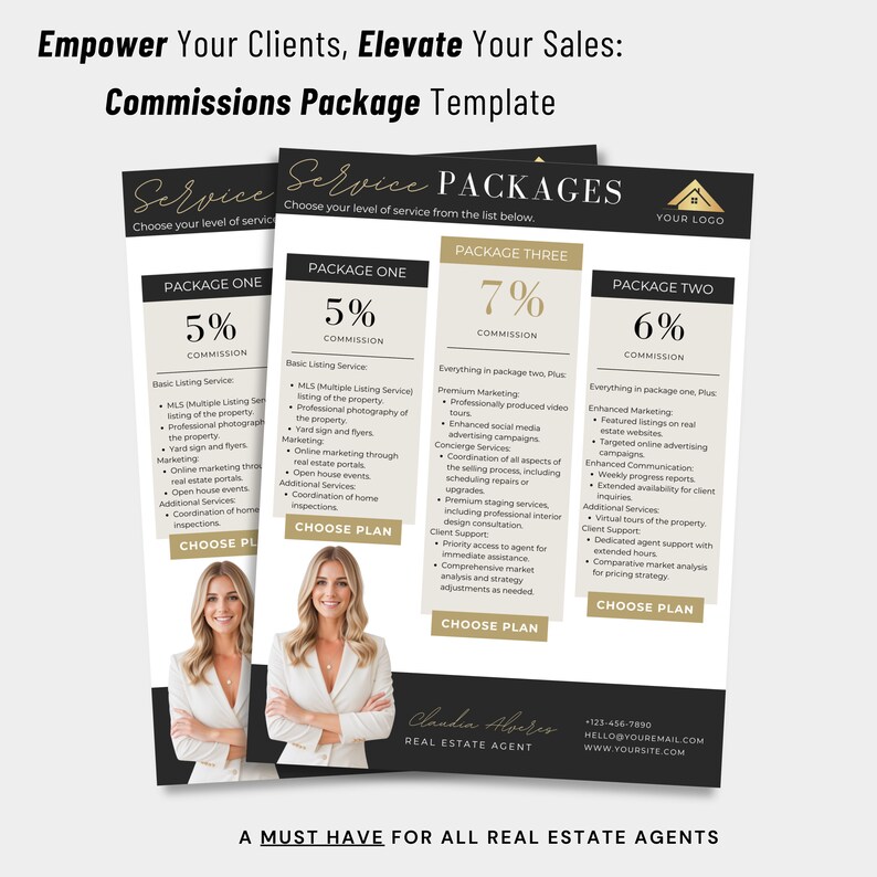 Real Estate Commission Template, Real Estate Commission Sheet, Real ...