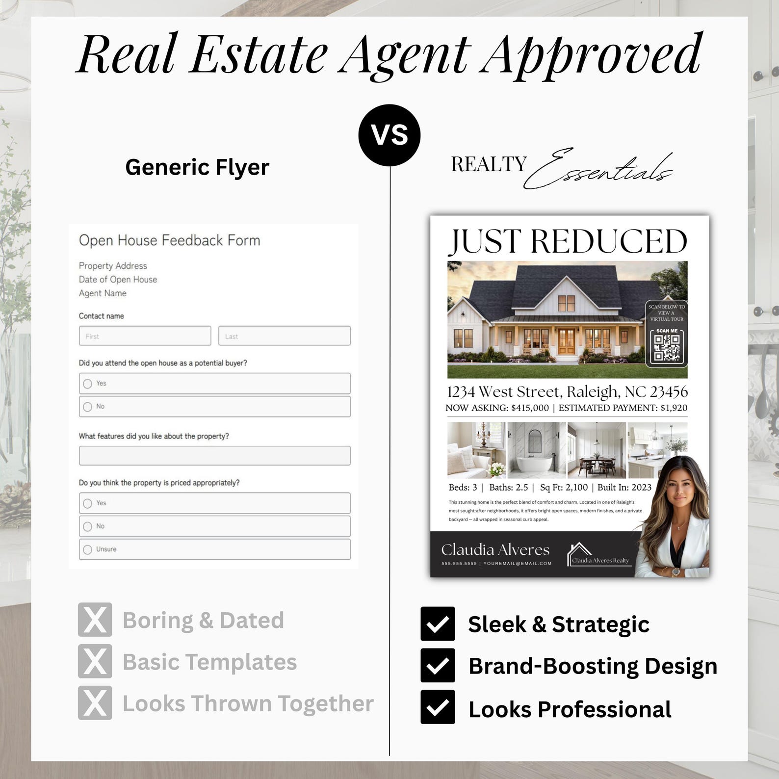 Real Estate Price Drop Flyer Template, Modern Realtor Marketing ...