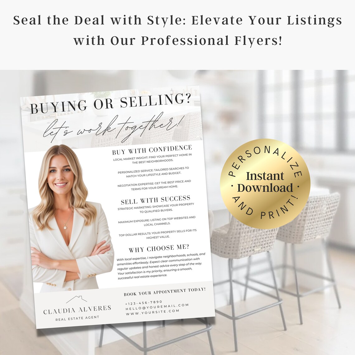 Buying or Selling Flyer,buying or Selling Real Estate, Realtor Flyer ...