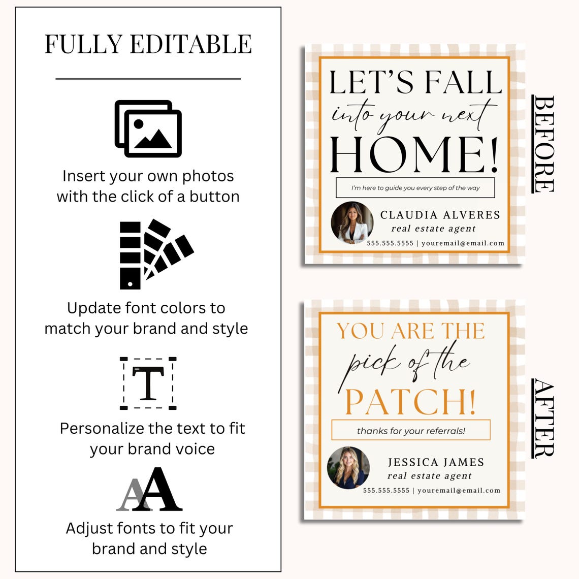 Fall Real Estate Pop by Tag: Thanksgiving Realtor Marketing (canva ...