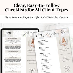 Real Estate Checklist Bundle Canva, Real Estate Checklist Bundle, Real ...