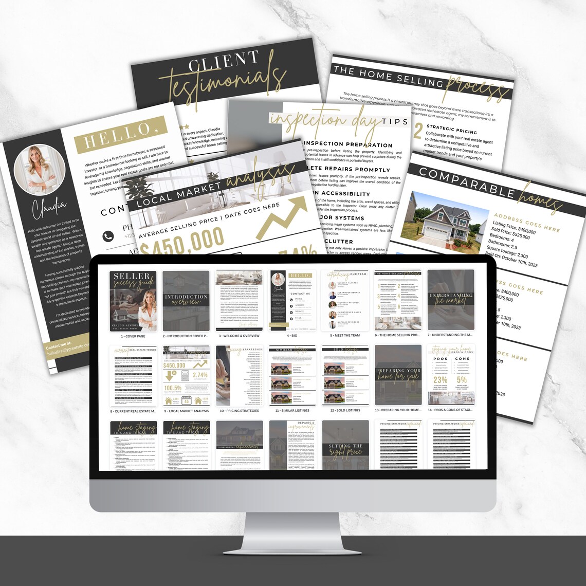 Listing Presentation for Real Estate, Seller Real Estate Checklist ...