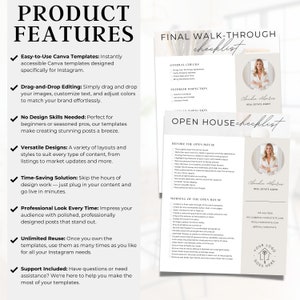 Real Estate Checklist Bundle Canva, Real Estate Checklist Bundle, Real ...