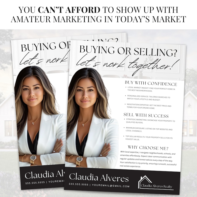 Buying or Selling Flyer,buying or Selling Real Estate, Realtor Flyer ...