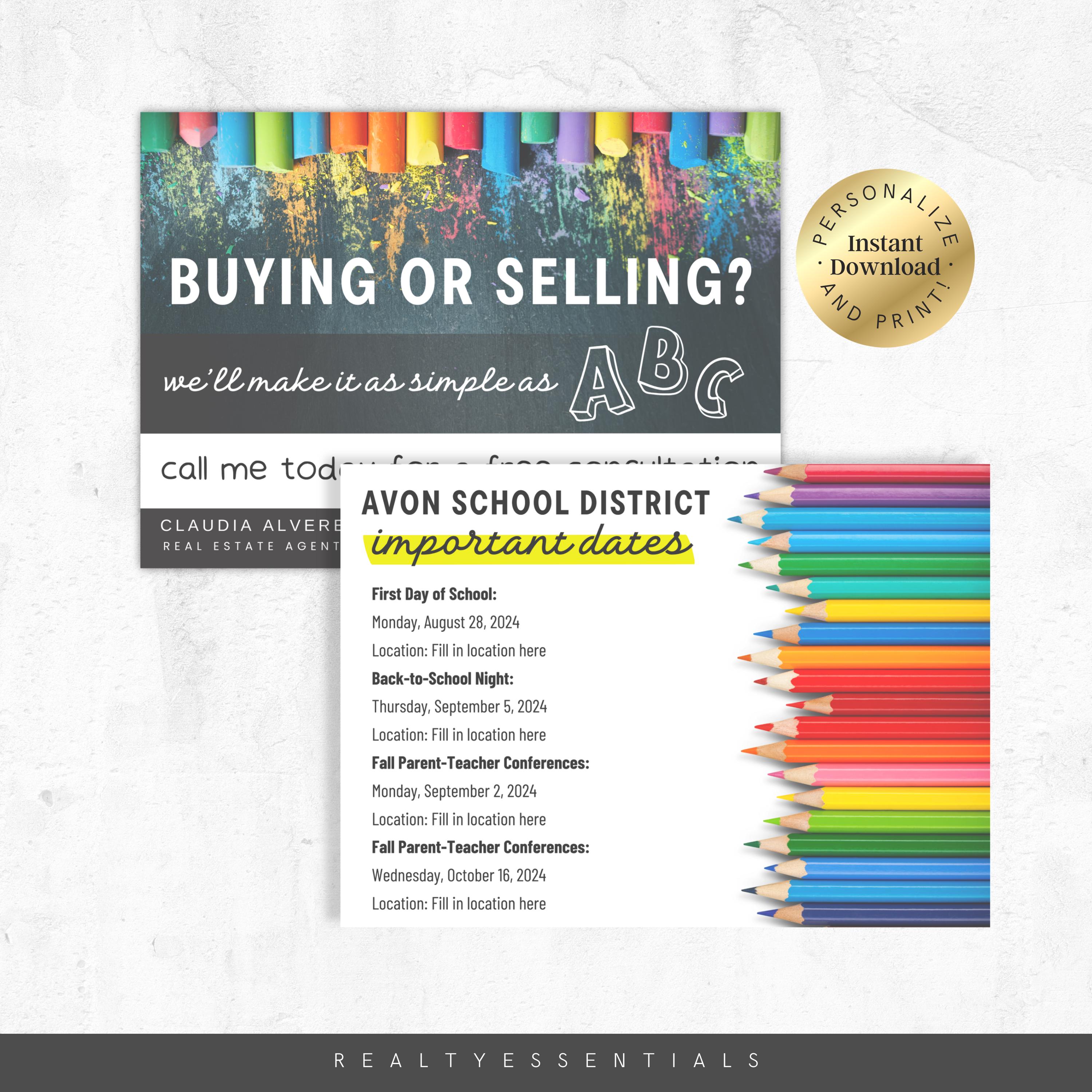 Back to School Real Estate Marketing, Back to School Real Estate Pop By ...