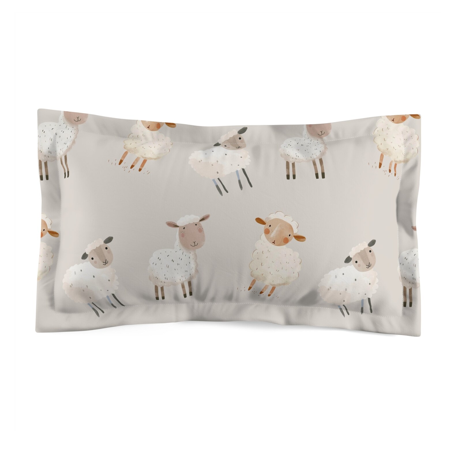 Country Farm Sheep Duvet Cover and Shams,whimsical Sheep Blanket and ...