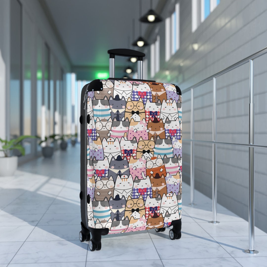 Cute Kawaii Cats Matching Luggage Sets, Small Carry on Suitcase, Medium ...