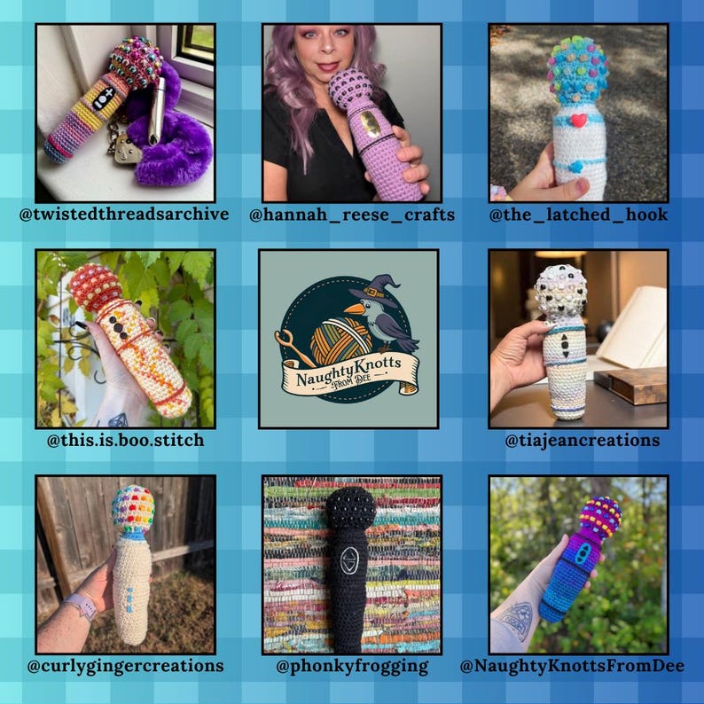 Crochet Beaded Mic or Vibrator Pattern: Amigurumi Fidget Sensory Toy ...