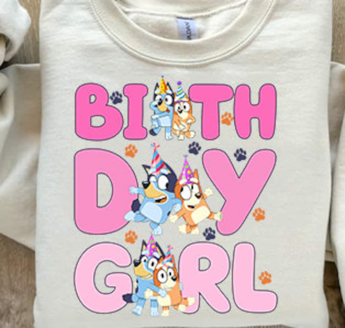 Bluey Birthday Girl Png , Bluey Birthday PNG, Bluey Party Png, Bluey ...