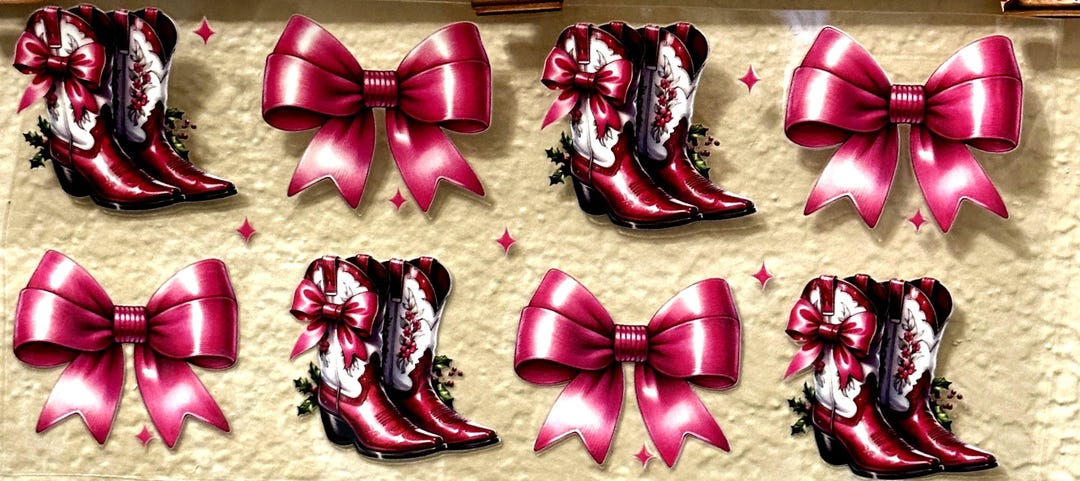 Cowgirl Boots & Bows UV Wrap - Etsy