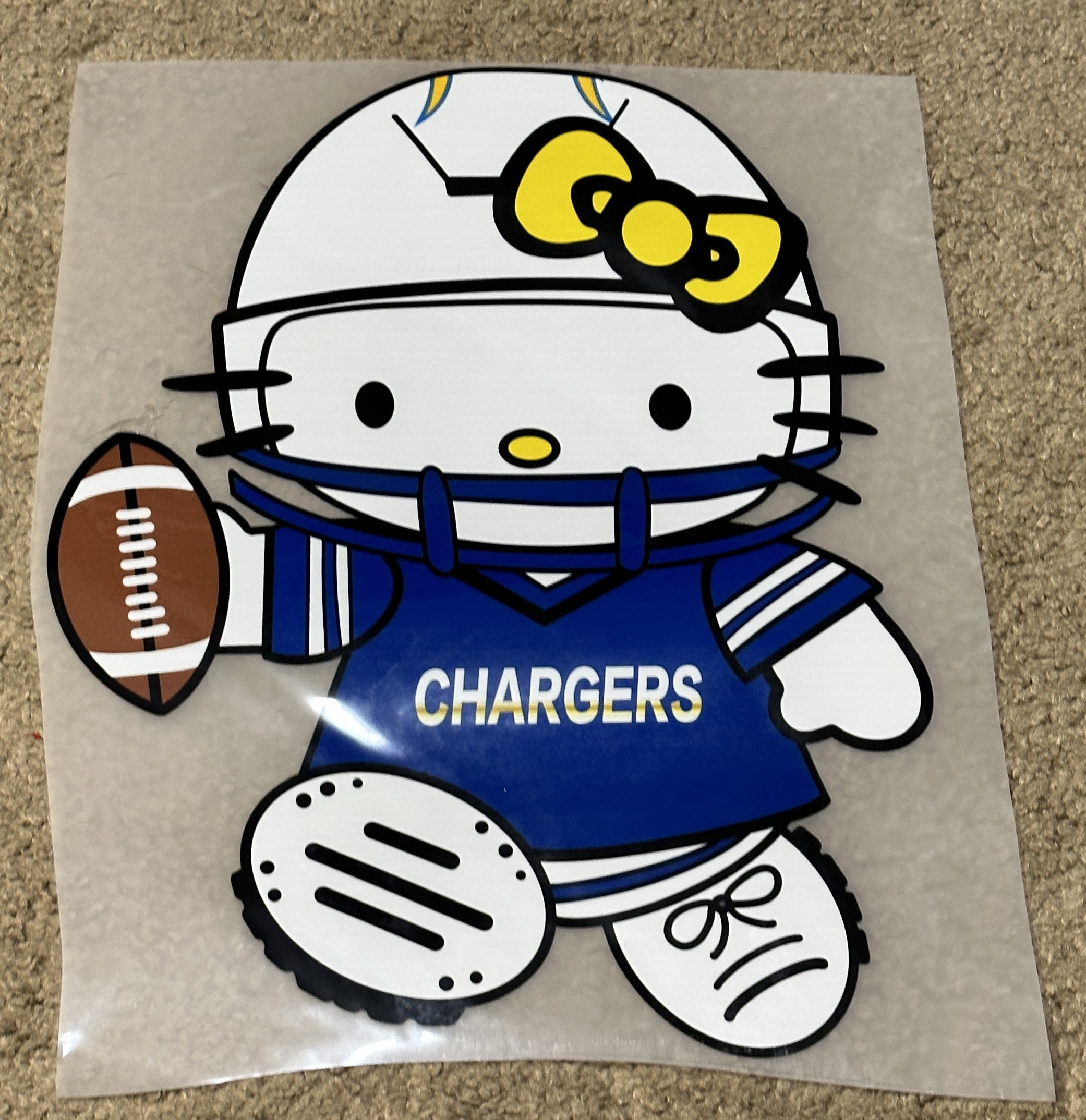 Hello Kitty Football DTF - Ready to Press! - Etsy