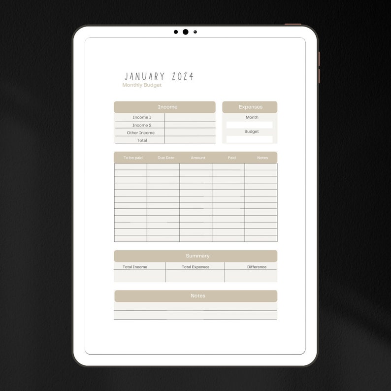 2024 Annual Planner, Monthly Budget Tracker, Planner, and Monthly ...