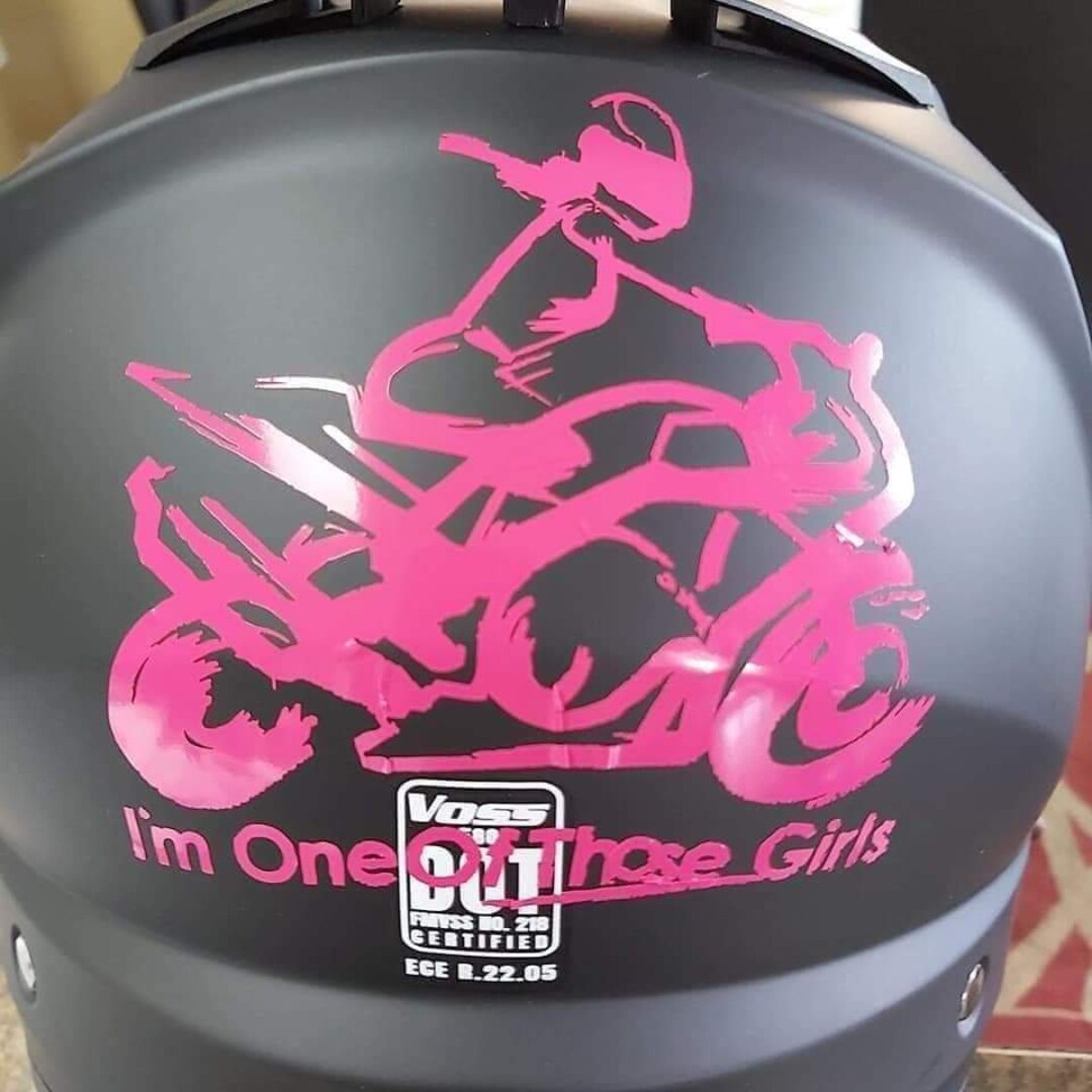 Autocollant Decal Moto Femme Homme Gars I'm One of Those Girl Guy ...