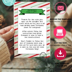 Printable Mini Elf Letter, Elf Mail, Elf Printables, Letter From Elf ...