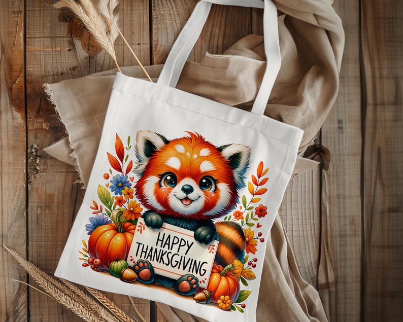 Thankful Critters Thanksgiving Bundle 11 Cute Fall Animal Pngs Woodland ...