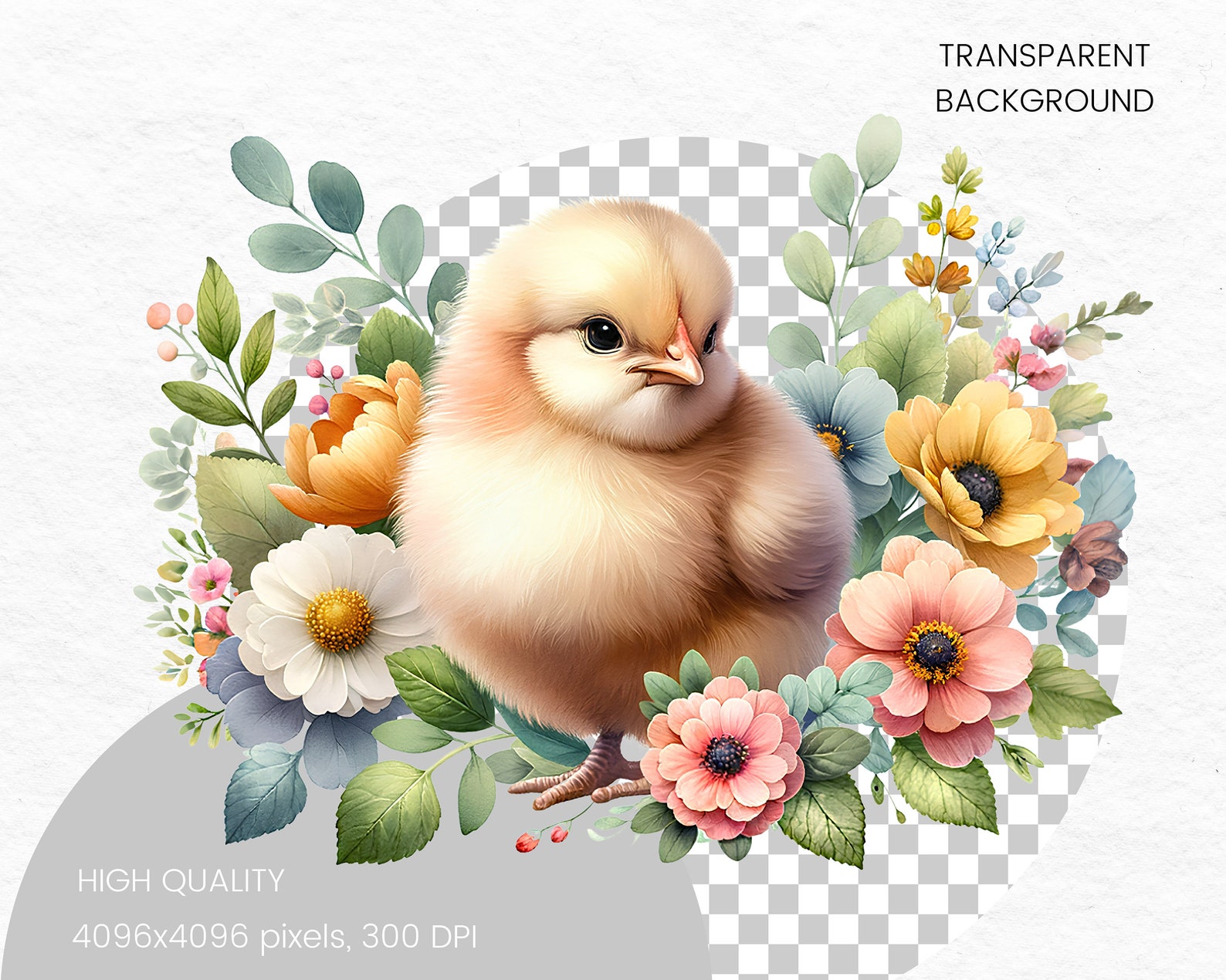 Easter Cute Chicks Clipart Bundle, 15 Png, Cute Chicken Clipart, Cute ...