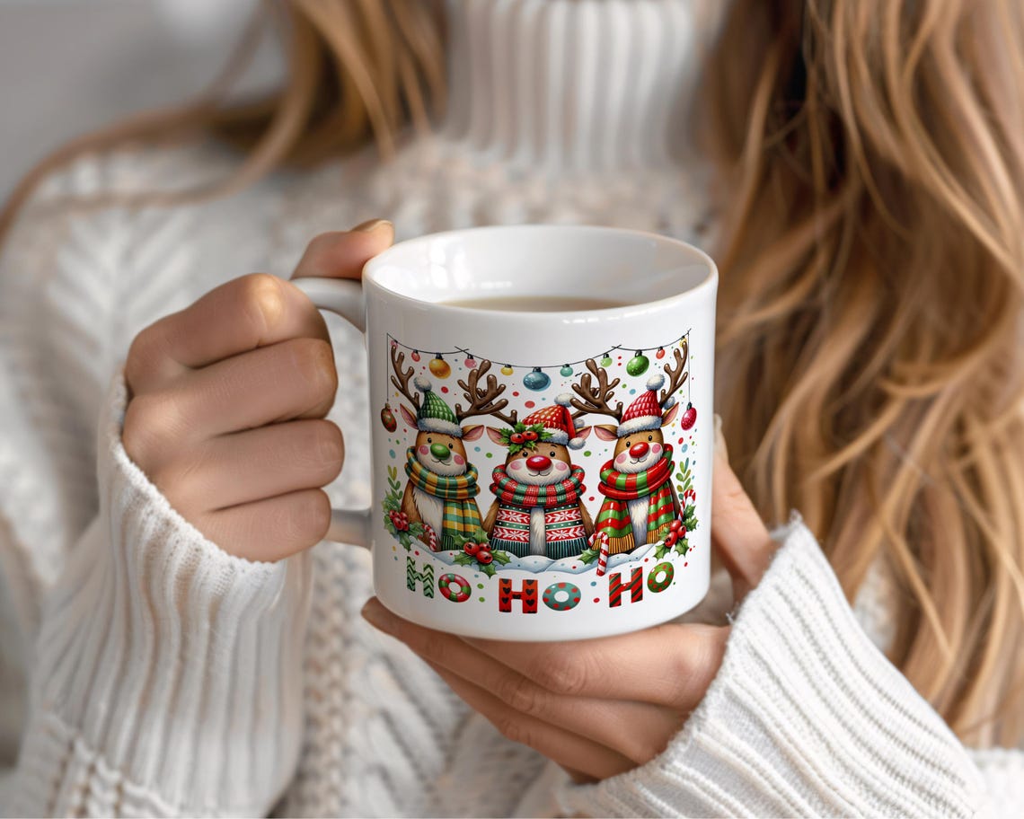 Xo Xo Xo Funny Reindeer Clipart Red Nosed Reindeer Christmas Critters ...