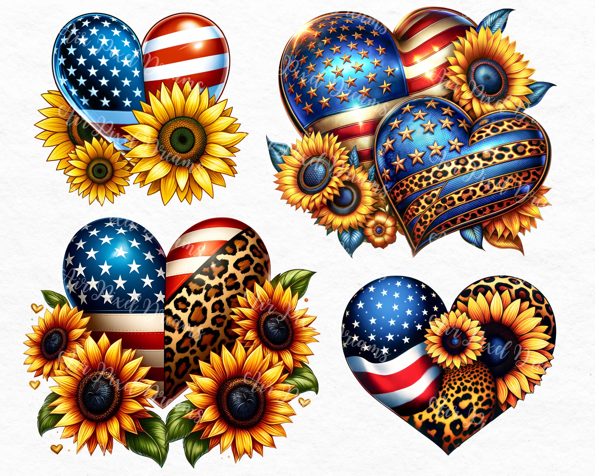 American Heart Flag Cliparts, Americanflag Downloadable, Americanflag ...