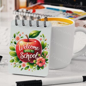 Welcome Back to School Apple Clipart, School Year Start, School Return ...