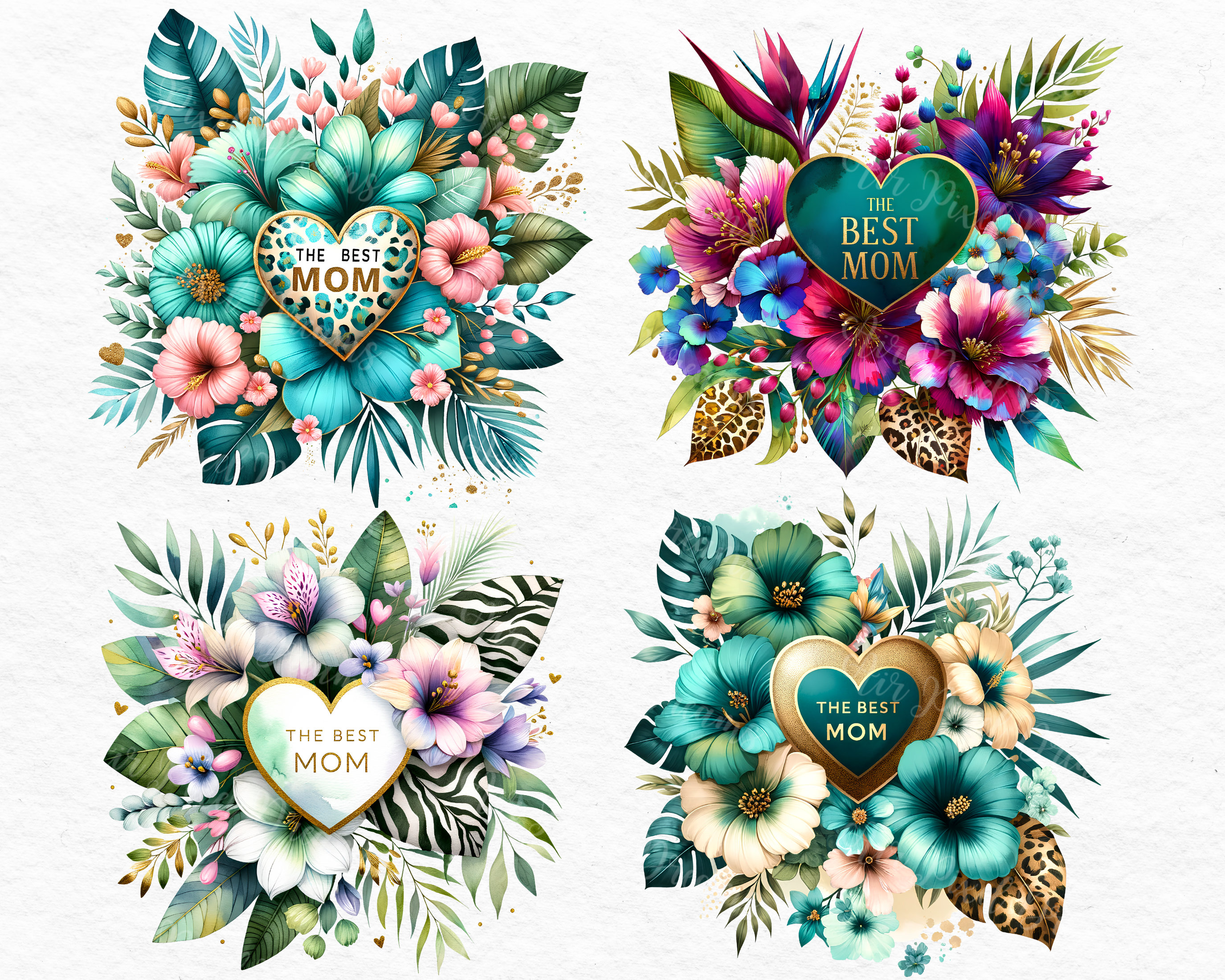 Mother's Day Clipart PNG Bundle, Mama Png Bundle, Mama Png Design ...