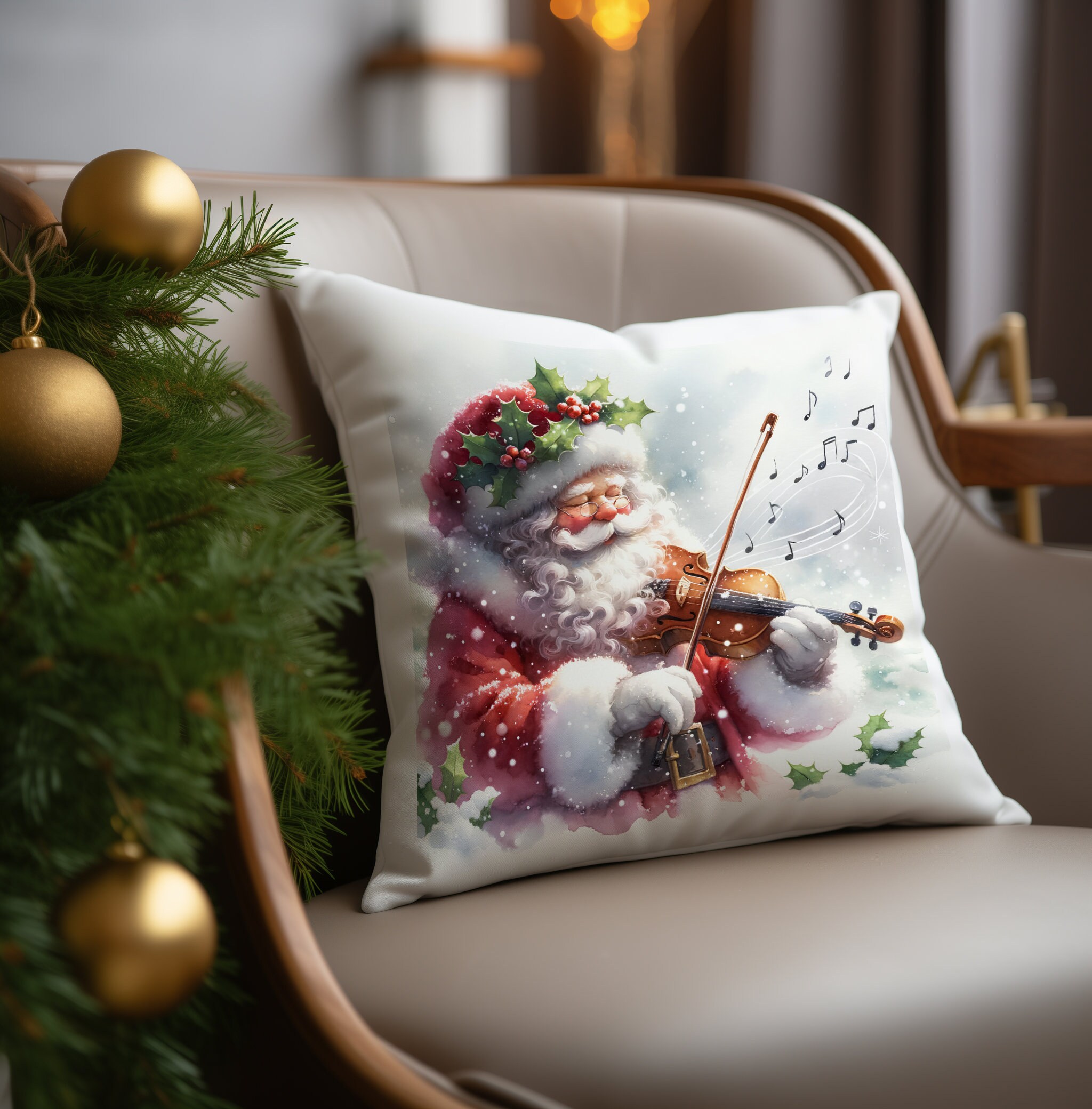 Santa Claus Watercolor Clipart Bundle 20 JPEG Santa Images, Festive ...