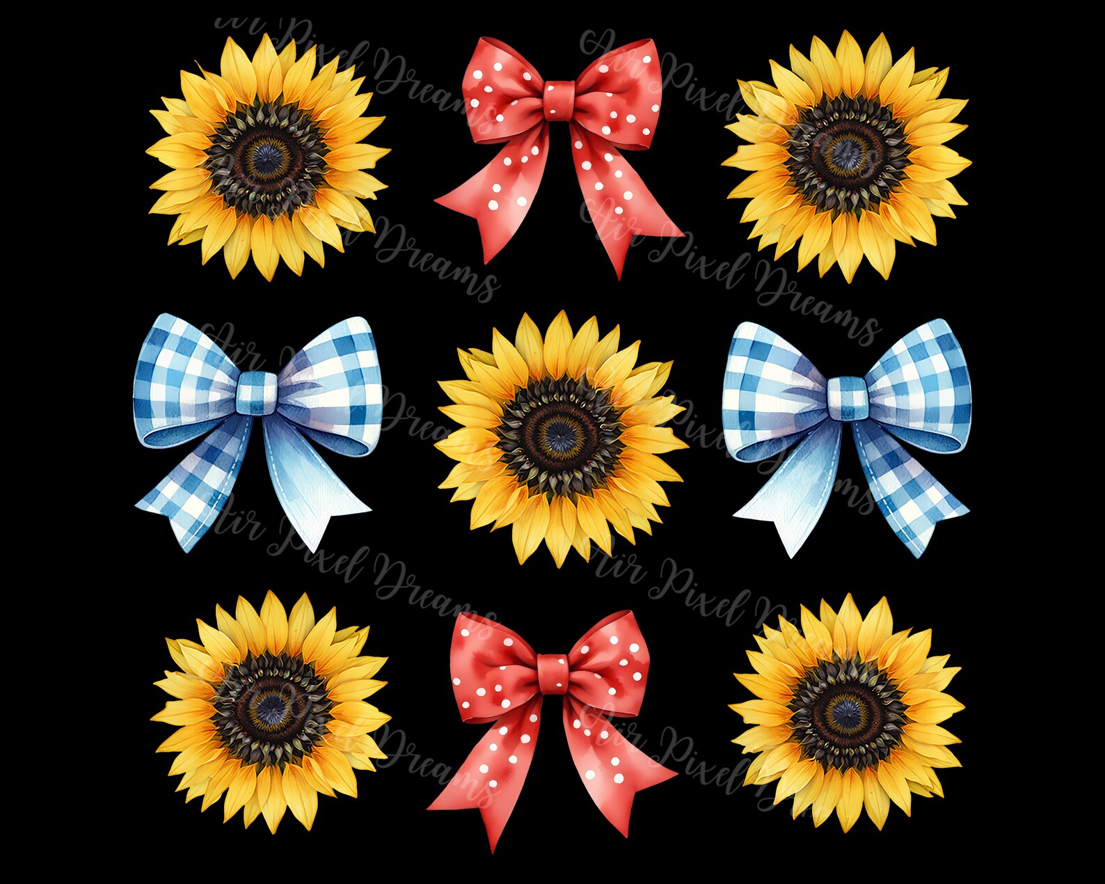 Bow Coquette Sunflowers Png Designs, American Girl Png, Soft Girl Era ...
