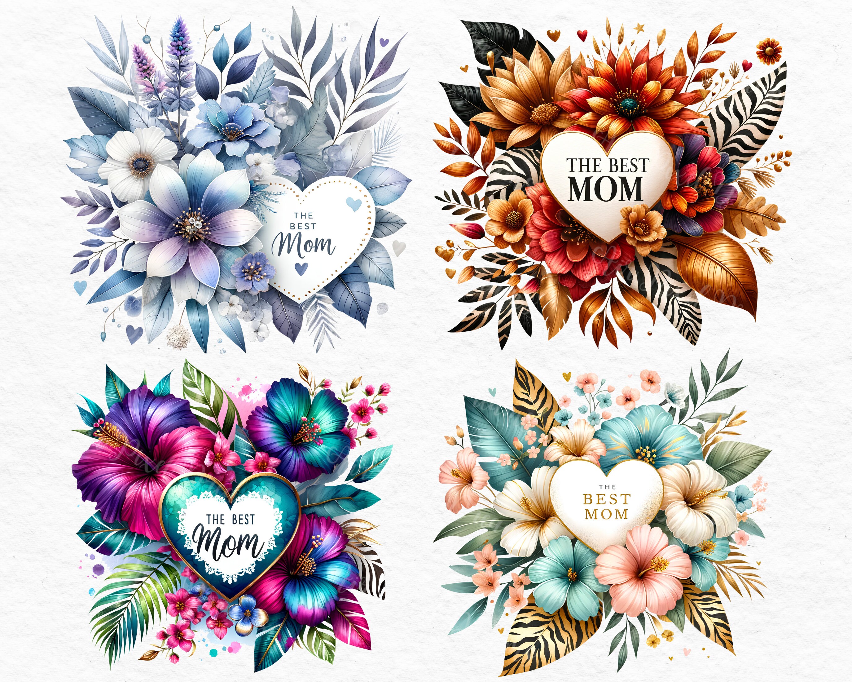 Mother's Day Clipart PNG Bundle, Mama Png Bundle, Mama Png Design ...