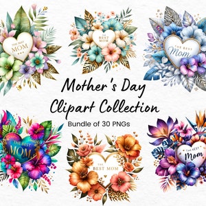Mother's Day Clipart PNG Bundle, Mama Png Bundle, Mama Png Design ...