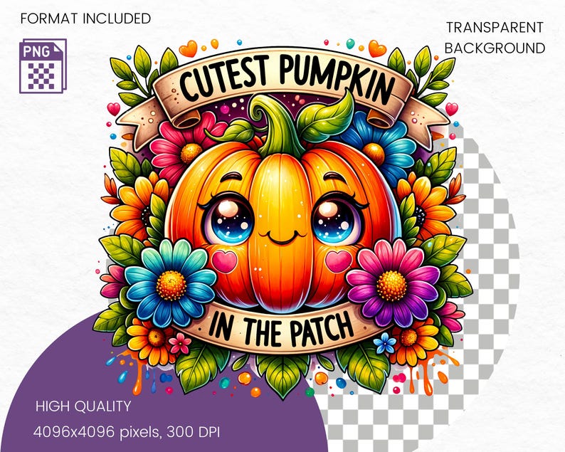 Cutest Pumpkin in the Patch - Fall Girl PNG, Pumpkin Patch PNG ...