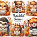 Thankful Critters Thanksgiving Bundle 11 Cute Fall Animal Pngs Woodland ...