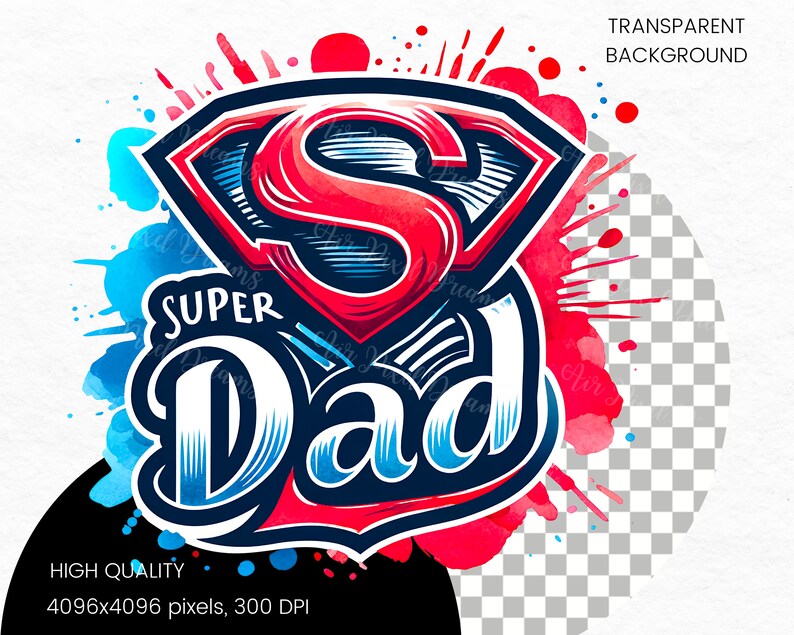 Super Dad Png, Dad Png, Fathers Day Clipart, Daddy Png, Gift for Dad ...